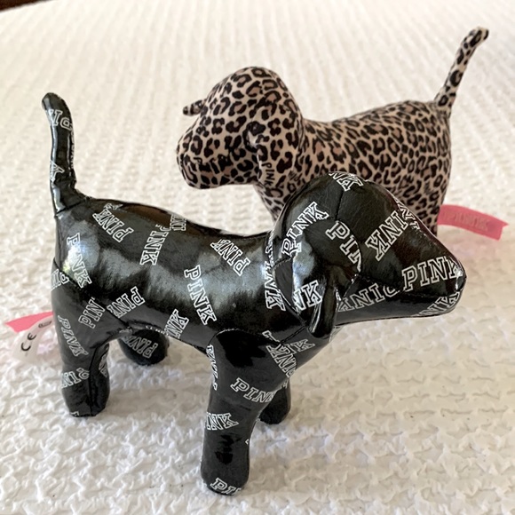 PINK Victoria's Secret | Accessories | Pair Of Pink Pups One Black W ...
